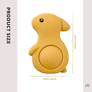 Door Pinch Guards Anti-Pinch Door Stoppers for Children Silicone Rabbit Door Slam Stopper Self Adhesive Rotating Anti-Pinch Child Safety Finger Door Guard,Prevent Little Fingers from Getting Pinched