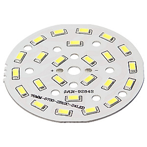 Bettomshin LED Chip Bulb, 300mA 12W Super Bright High Power 36-42V 6500K 5730 Aluminum LED Bulb 70mm Dia for Floodlight Lamp