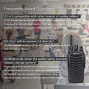 Retevis H-777 Walkie Talkie Rechargeable Long Range,Portable Two-Way Radio, Flashlight, Emergency Alarm, Hands Free(1 Pack)