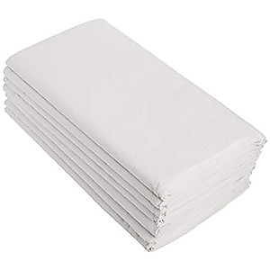 Linette 3 Ply Table Cover (7 Piece Package 54" X 108"), 7 Count (Pack of 1), White