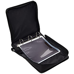 docrafts Papermania Stamp and Die Storage, Black with White Polka Dots