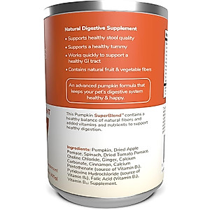 Aurora Pet Bundle (3) Fruitables Pumpkin Superblend Digestive Dog & Cat Supplement (15-oz Each) with AuroraPet Wipes