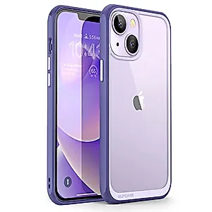 SUPCASE Unicorn Beetle Style Series Case for iPhone 14 / iPhone 13 6.1 Inch, Premium Hybrid Protective Slim Clear Case (Mauve)