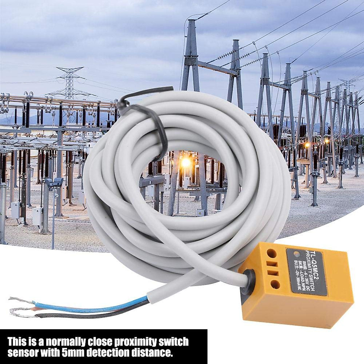 Approach Sensor SN04-N2 DC NPN 3-Wire Inductive Proximity Switch 5mm Detecting Distance Normally Closed Proximity Sensor Switch