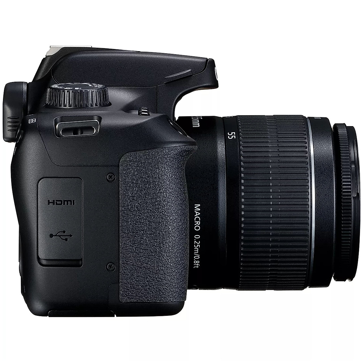 Canon EOS 4000D (Rebel T100) DSLR Camera w/EF-S 18-55mm F/3.5-5.6 Zoom Lens + 128GB Memory + Case+ Steady Grip Pod + Tripod + Filters + Lenses + Software + More (42pc Bundle)