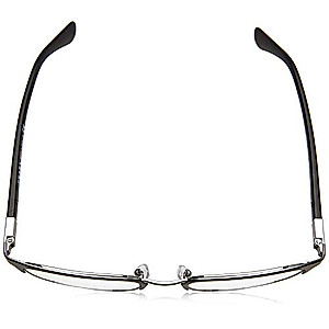 Prada Heritage PR 54TV 1BO1O1 Matte Black Metal Rectangle Eyeglasses 55mm