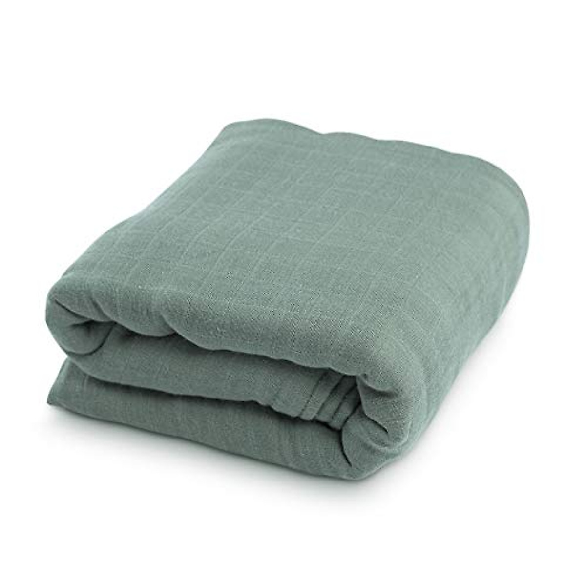 Natemia Bamboo Muslin Baby Blanket - Super Soft, Absorbent, Breathable - 6 Layer 47”x 47” for Babies and Toddlers - Multi Use Baby Towel, Stroller Cover and Receiving Blanket