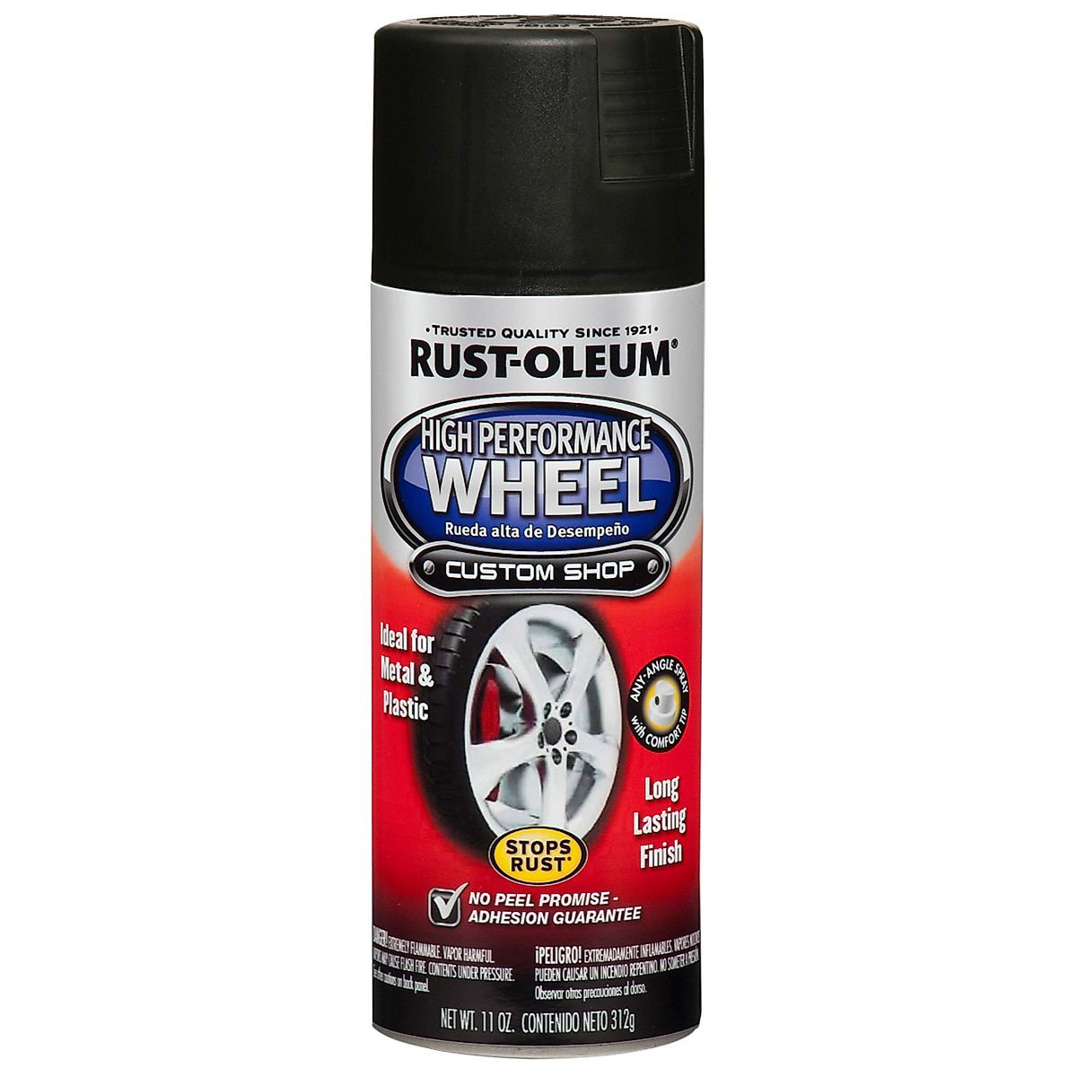 Rust-Oleum 248928 High Performance Wheel Spray Paint, 11 oz, Matte Black