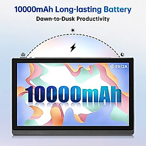 MESWAO Android Tablet 14.1 Inch, Android 12 Large Tablet with1080 Full HD, 8G-RAM 128G-ROM 512G-Expand, WiFi 6 Computer Tablets with 10000mAh Long Lasting Battery, 2023 Release-Gold