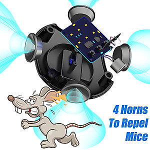 Mouse Repellent,Rodent Repellent Indoor Ultrasonic,Mice Repellent Plug-ins Squirrel Repellent,Mouse Deterrent Rat Control Bat Removal