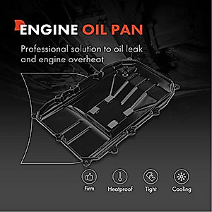 A-Premium Transmission Oil Pan Sump with Drain Plug Compatible with Porsche Cayenne 2011-2018, Panamera 2012-2016 & Volkswagen Touareg 2011-2018 & Audi Q7 2010-2015, Automatic Transmission