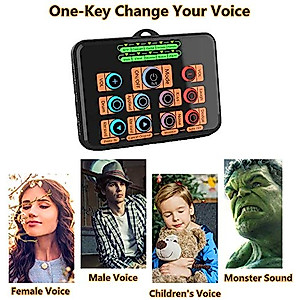 KOKITEA Voice Changer Gaming Headset for Phone/PS4/Xbox/Switch/IPad/Computer/Kids, Over-Ear Headphones with Volume Control LED Light Cool Style Stereo for PS4,PC,Xbox One (red)