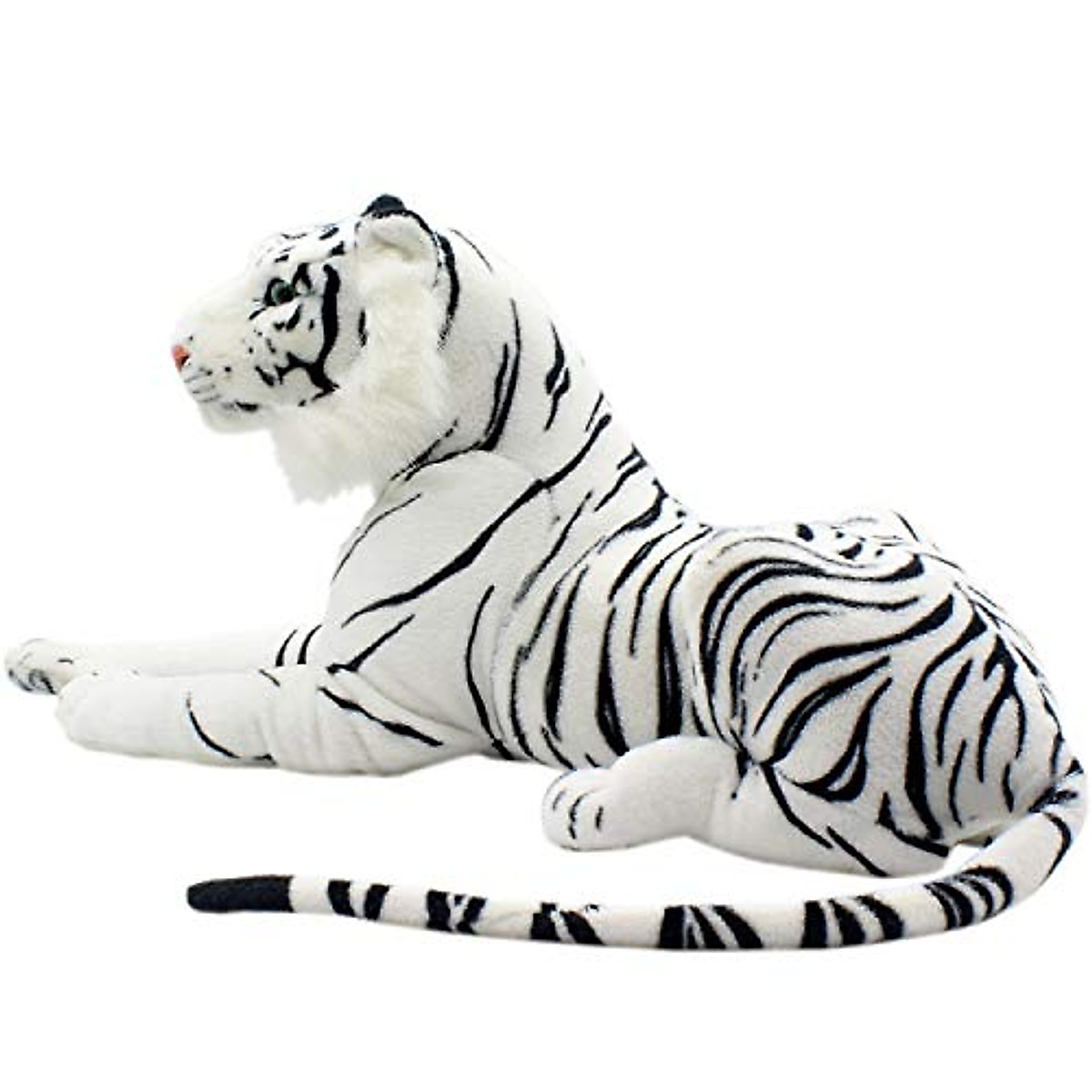 TAGLN Large Stuffed Animals Tiger Toys Giant Plush Big (White, 18 Inch)