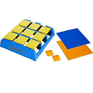 Mattel Games Travel TOSS Across Tic Tac Toe Tossing Game with Target Unit & 2 Bean Bags for 2 Players Ages 5 Year Old & Up