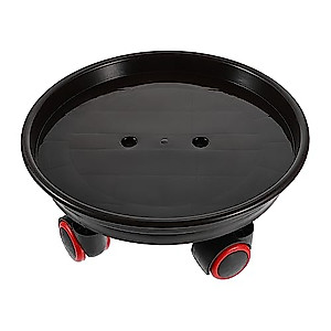 YARNOW 1pc Flower Pot Tray Planter Outdoor L Brackets Heavy Duty Outdoor Pots for Plants Plant Caster Wheels Plastic Plant Caddy Plant Container Tray Flower Pot Moving Tray Plant Pot Tray