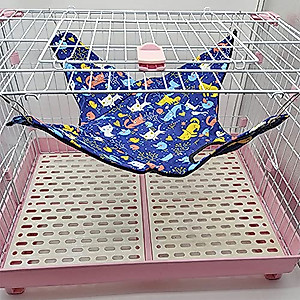 Oncpcare Hanging Hamster Rat Hammock Tent Guinea Pig Bed Nest House Chinchilla Hideout Rat Toys Cage Accessories for Small Animals Sugar Gliders