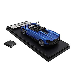 Pagani Huayra Roadster Blue Metallic with Carbon Accents 1/43 Diecast Model Car by LCD Models