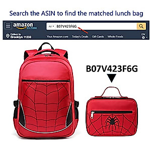 BLUEFAIRY Kids Backpack for Boys Elementary School Bags Durable Kindergarten Bookbags (Red) One_Size