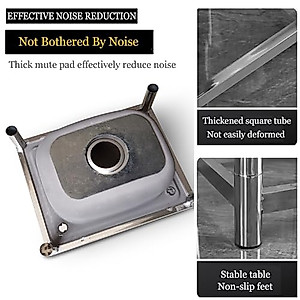 Stainless Steel Utility Sink, Single Bowl Free Standing Kitchen Sink, 1 Compartment Outdoor Garden Sink, Commercial Restaurant Sink Set with Drainer Unit, for Garage, Laundry (Color : Hot Cold taps,