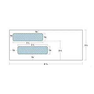 Self Seal Double Window Security Envelopes (#8 - Box of 500), for Quickbooks Checks (3 5/8" x 8 11/16")