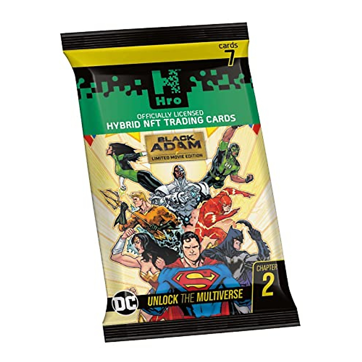 HRO DC Comics Unlock The Multiverse | Chapter 2: 2-Pack Premium Booster Pack, Hybrid NFT Trading Cards, 14 Trading Cards (10035876-0001)