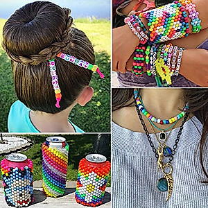 Arokimi Beads for Bracelets,Color Beads for Hair Braids,Making Jewelry Necklace