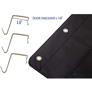 ZENXUS Hanging Organizer, 12x12 Paper Storage, Deep Pocket Vinyl Holder, for Cardstock, Scrapbook, Craft Paper, Cut Mat, 3 Door Hooks Included