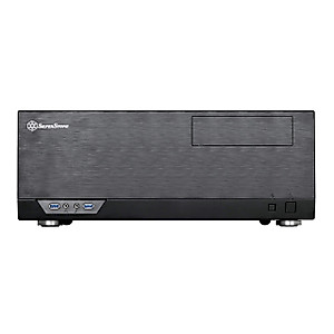 SilverStone Technology Grandia Series Aluminum HTPC Computer Case for ATX / SSI-CEB - Black (GD09B)