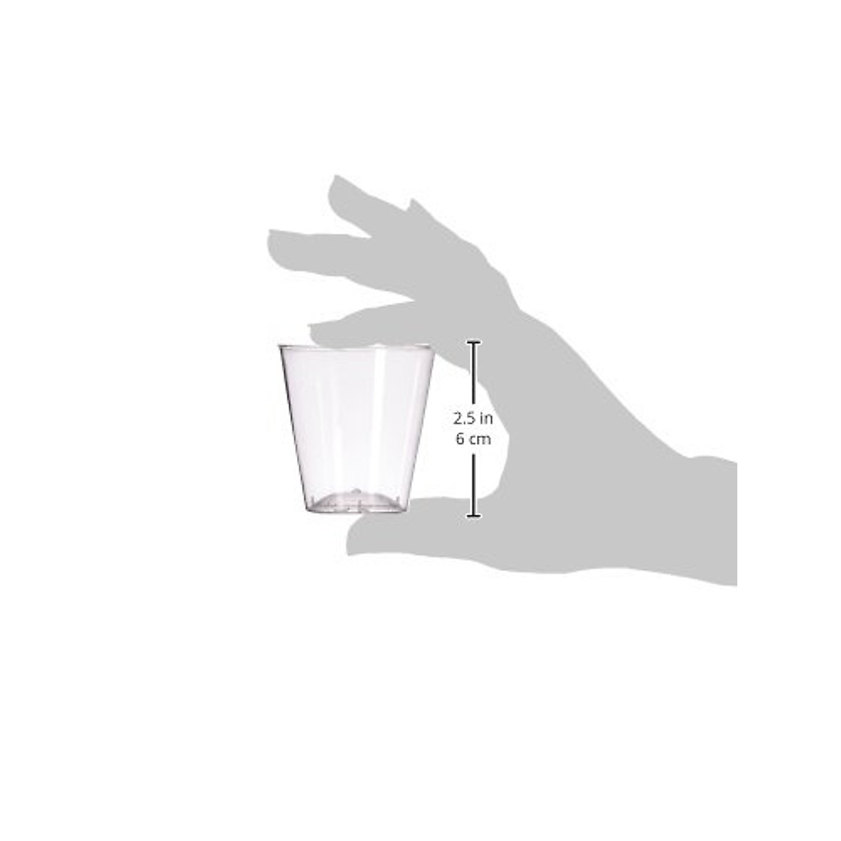 EMI Yoshi Koyal Clear Ware Shot Glass, 2-Ounce, Clear, Set of 50