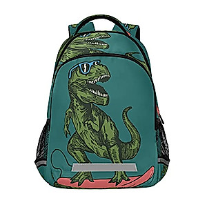 Backpack Bookbag School Bag Skateboard Dinosaur Travel Bag for Girls Boys Teen
