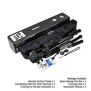 Video Remote Control Tripod for Sony FDR-AX53 AX43 AX33 AX100 AX700 HDR-CX405 CX455 CX440 CX675 Camcorder Handycam RX10M4 RX10M3 RX10M2 RX100M7 RX100M6 HX99 HX90V HX80 HX60V HX50V HX400V HX300 Camera