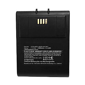 Synergy Digital Credit Card Reader Battery, Compatible with VeriFone M50 Credit Card Reader, (Lithium, 7.4V, 1800mAh) Ultra High Capacity, Replacement for VeriFone CCR-8020 Battery