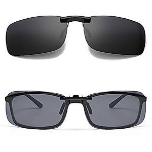 Flydo Polarized Clip Sunglasses for Prescription Eyeglasses-Clip on Sunglasses