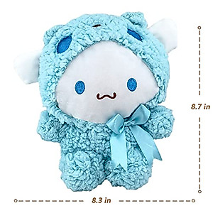 wiemsdoy Strawberry Plush Toy 9'' Cinnamoroll My Melody Plush Toy Cute Pochacco Pompompurin Dog Stuffed Animals Soft Doll Baby Girls Kids Toys Gifts (Blue)