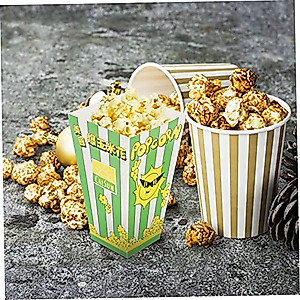 NOLITOY 100pcs Popcorn Boxes Snack Container Snack Box Container Ornament Container Disposable Popcorn Boxes Snack Containers Party Snack Container Popcorn Bucket Food Box Container Box