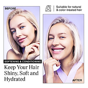 Eva NYC Tone It Down Purple Conditioner for Blonde & Color-Treated Hair, Eliminates Brassy Yellow Tones, Hair Moisturizer, 1L