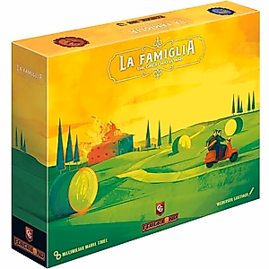 Capstone Games La Famiglia: The Great Mafia War - Capstone Games, 2-vs-2 Team Strategy Board Game, Based in 1980's Sicily, 4 Players, 90-180 Minute Game Play Time, Ages 16+