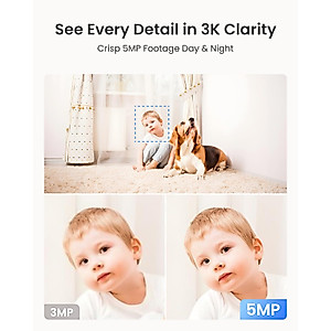 REOLINK E1 Pro 4MP HD Plug-in Home Security Indoor Camera with 2.4/5 GHz Wi-Fi, Auto Tracking, Smart Person/Pet Detection, Multiple Storage Options, Ideal for Baby Monitor/ Pet Camera/Elderly