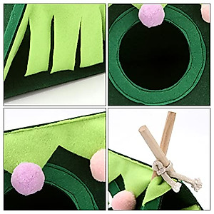 LUOZZY Hamster Tent Hamster Hideout Houses Guinea Pig Hideaway Small Animal Tents Hedgehog Bed Wooden Stick Triangle Tent Pet Supply