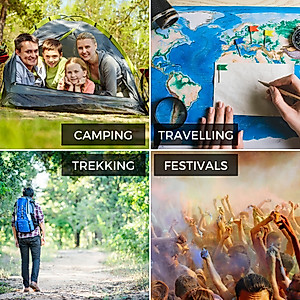 Viking Trek 350x Lightweight Adult Sleeping Bag – Warm & Breathable, Compact Camping Gear for Hiking and Backpacking - Camping Essentials - Includes 100% Waterproof Stuff Sack