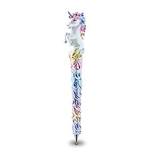 Planet Pens Sparkle Tail Unicorn Novelty Pen - Cute, Unique Kids & Adults Office Supply Ballpoint Pen Fairy Tale Fantasy Writing Pen Instrument For School & Office Desk Decor