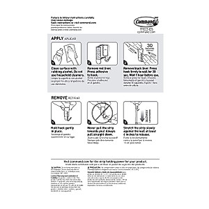 Command Small Refill Adhesive Strips, Damage Free Hanging Wall Adhesive Strips for Small Indoor Wall Hooks, No Tools Removable Adhesive Strips for Living Spaces, 20 White Command Strips