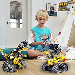 HOGOKIDS Robot Building Toys for Kids - 3 in 1 Remote & APP Controlled Building Set | RC Wall Robot/Engineer Robot/Mech Dinosaur STEM Toys Gift for Boys Girls Age 6 7 8 9 10 11 12+ Year Old (520 Pcs)