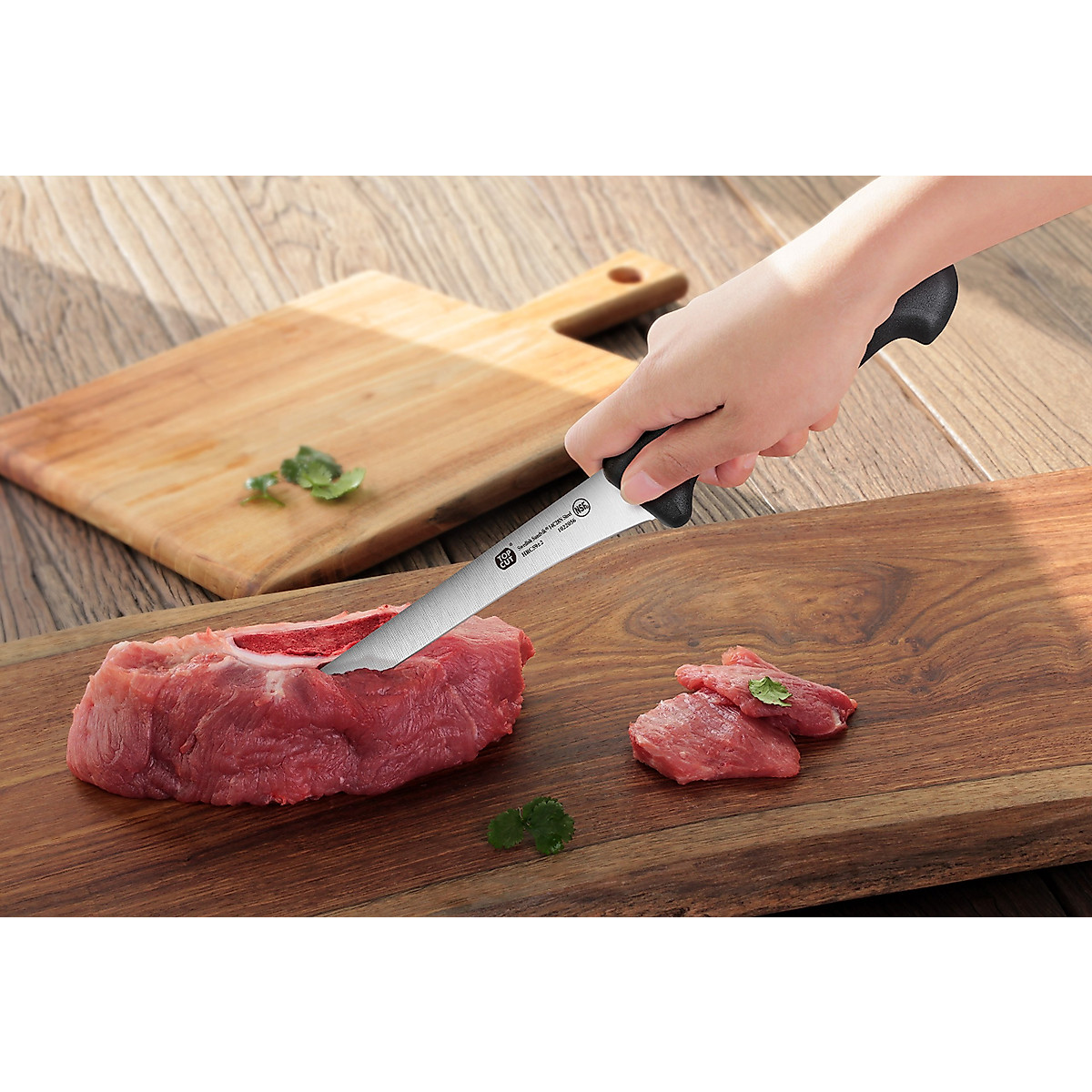 Top Cut by Cangshan | P2 Series 1022056 Swedish Sandvik 14C28N Steel Boning Knife, 6-Inch