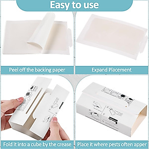 Qualirey Mouse and Insect Glue Boards Pest Glue Traps Bulk Large Mouse Rat Trap Sticky Adhesive for Mice Spider Moth Cockroaches Cricket House Indoor Outdoor Non Toxic (200 Pcs,8.66 x 5.31 Inch)