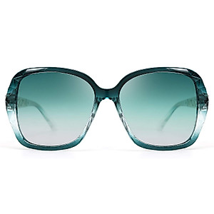 FEISEDY Classic Polarized Women Sunglasses Sparkling Composite Frame B2289