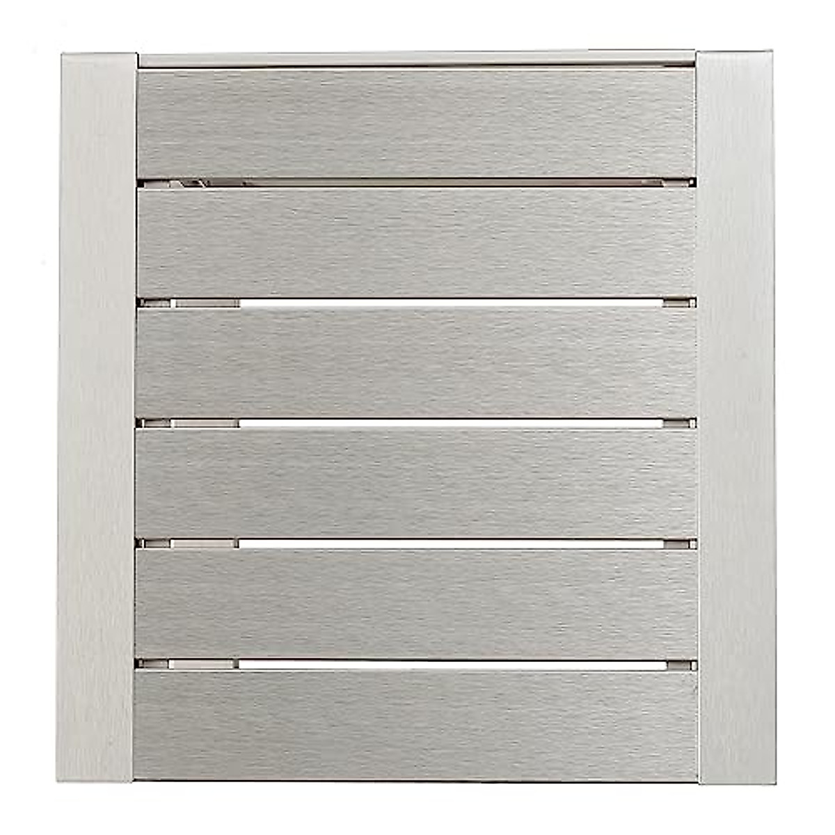 Christopher Knight Home Cape Coral Outdoor Aluminum Club Chairs with Side Table, Khaki / Silver