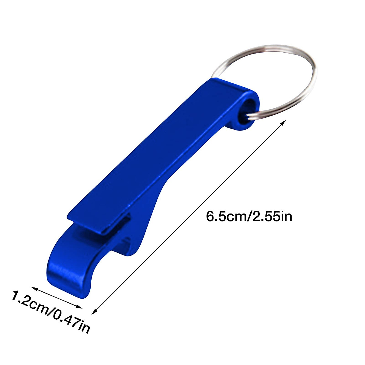 6pcs Portable Beer Bottle Opener, Keychain Pocket Aluminum Beer Can Opener, Beer Bar Tool Gadgets, Summer Beverage Beer Accessories