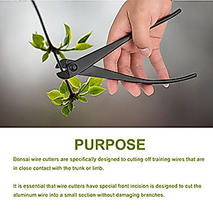 Bonsai Wire Cutters, Delaman Bonsai Tools Bonsai Wire Cutters 210mm Professional Grade Manganese Steel Alloy Wire Cutters Bonsai Tools