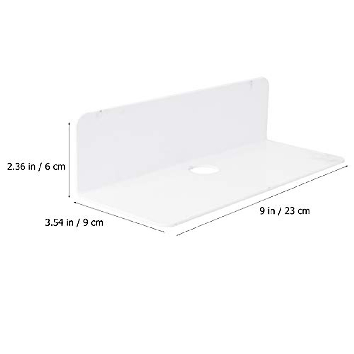 jojofuny Acrylic Floating Shelves, Wall Shelf Speaker Stand, Hanging Shelves for Bedroom, Wall Mounted Display Shelf Bookshelf Storage Shelves